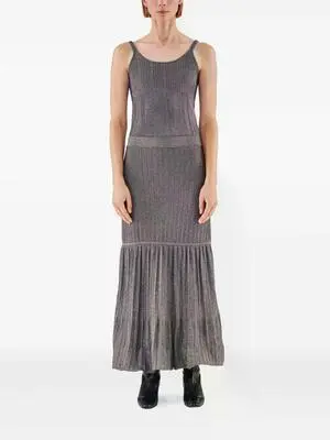 Adam Lippes Knitted Maxi Skirt - Grey