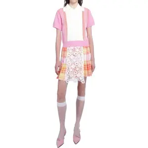 Anna Sui Amalfi Knits Polo - Pink Multi