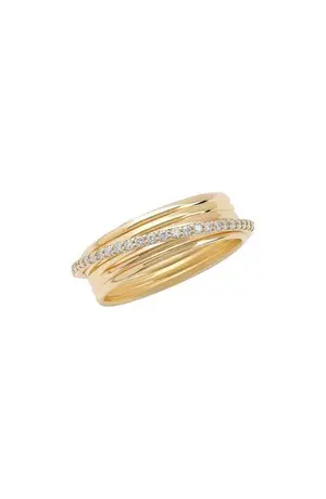 Lana Jewelry Kinetic 14k Gold Diamond Ring