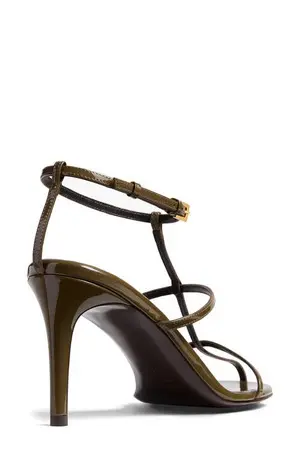 Khaite Cage Sandal - Dark Olive