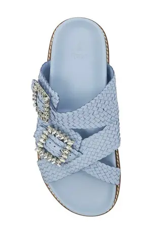 Dune London Lulos Woven Slide Sandal