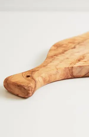 VERVE CULTURE Olivewood Charcuterie Board With Paddle Handle