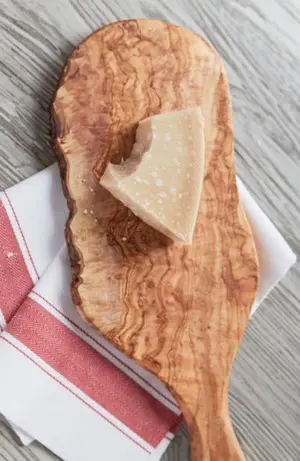 VERVE CULTURE Olivewood Charcuterie Board With Paddle Handle