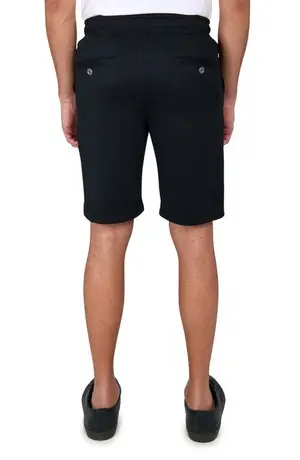 BROOKLYN BRIGADE Slim Fit Solid Drawstring Shorts - Black