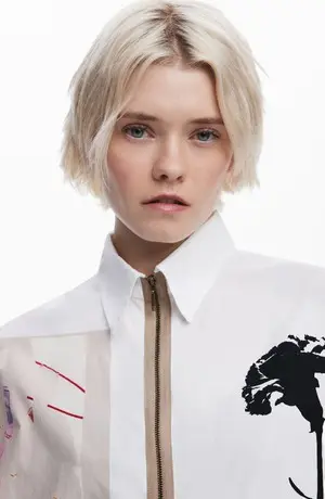 Desigual Relaxed-fit Zip-up Shirt