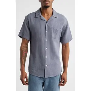 ORIGINAL PAPERBACKS Gauze Short Sleeve Shirt Aegeanblue