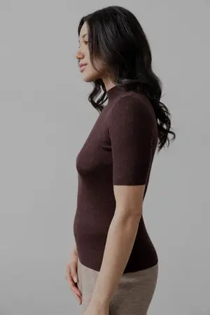SSKEIN Mock Neck Pullover