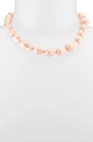 Lele Sadoughi Baroque Imitation Pearl Collar Necklace