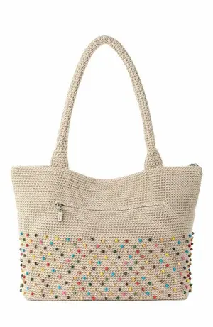THE SAK Crafted Classics Carryall Bag - Ecru Multi Beads
