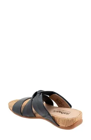 Softwalk Tallulah Slide Sandal - Navy