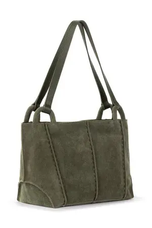 THE SAK Los Feliz Satchel - Moss Suede