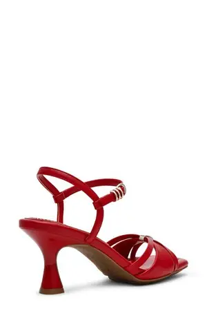 Anne Klein Jelena Ankle Strap Sandals - Red