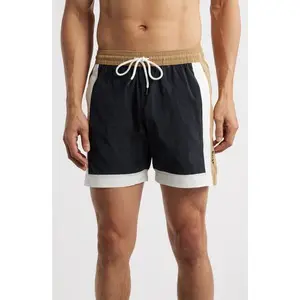 BOSS Remy Colorblock Swim Trunks
