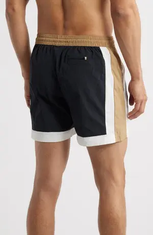 BOSS Remy Colorblock Swim Trunks