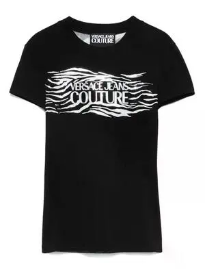 Versace Logo-print T-shirt - Black