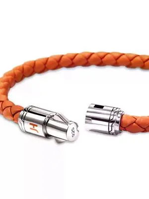 John Hardy Braided Leather Bracelet - Silver