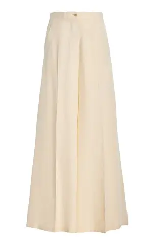 Giuliva Heritage The Paola Silk Trousers - Ivory