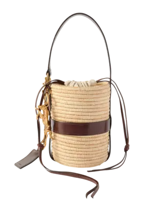 Chloé Kerala 25 Embellished Faux Raffia Tote