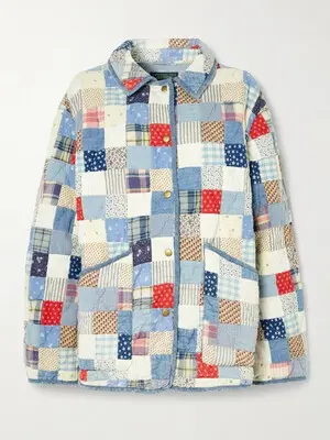 Polo Ralph Lauren Patchwork Quilted Printed Cotton Jacket