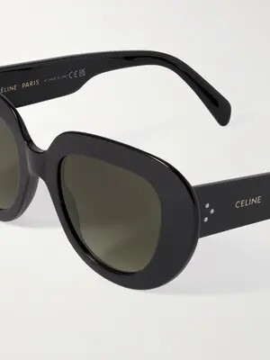 Celine Oversized Butterfly-frame Sunglasses - Black