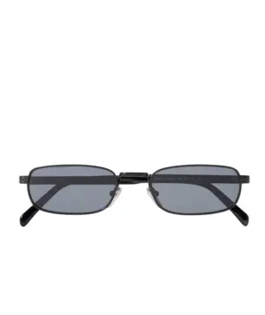 Prada Rectangle-frame Metal Sunglasses - Black