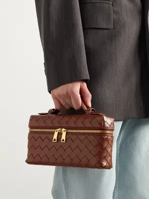 Bottega Veneta Bang Bang Vanity Intrecciato Leather Tote