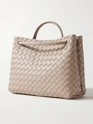 Bottega Veneta Andiamo Medium Intrecciato Leather Tote - Neutrals