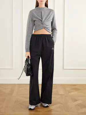 Balenciaga Le City Small Embellished Textured-leather Tote - Black