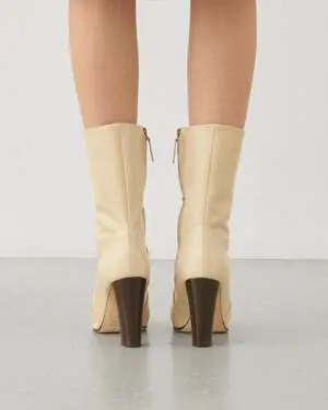 Veronica De Piante Gaia Leather Heeled Ankle Boots