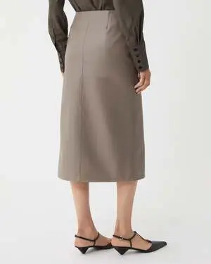 Veronica De Piante Nappa Leather Phoebe Skirt