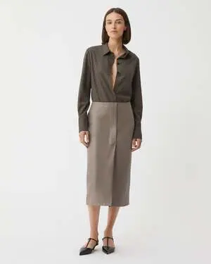 Veronica De Piante Nappa Leather Phoebe Skirt