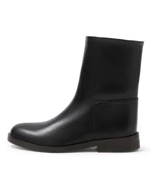 Veronica De Piante Margaux Leather Ankle Boots - Black