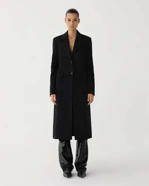 Veronica De Piante Freya Cashmere Coat - Black