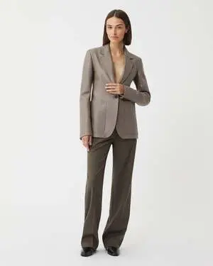 Veronica De Piante Faye Nappa Leather Jacket - Gray