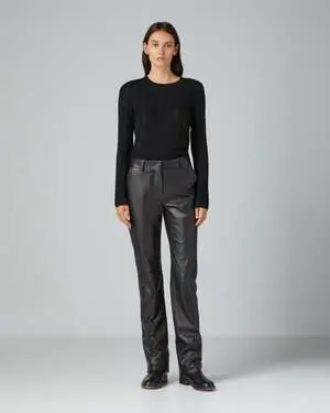 Veronica De Piante Mick Nappa Leather Trousers