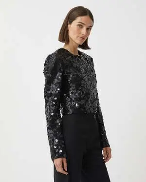 Veronica De Piante Maeve Chaos Sequin Bolero Jacket