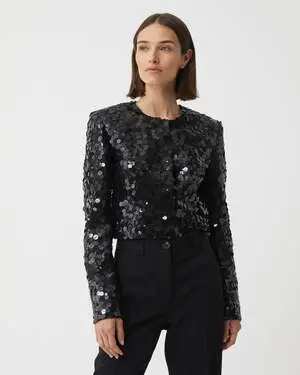 Veronica De Piante Maeve Chaos Sequin Bolero Jacket