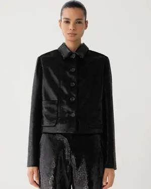 Veronica De Piante Ines Sequined Jacket - Black