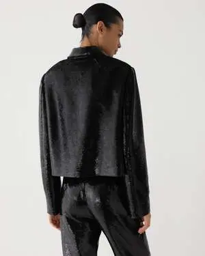 Veronica De Piante Ines Sequined Jacket - Black
