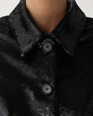 Veronica De Piante Ines Sequined Jacket - Black