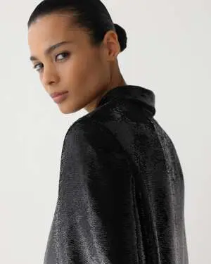Veronica De Piante Ines Sequined Jacket - Black