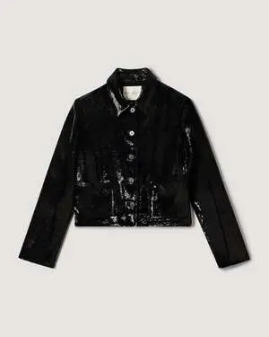 Veronica De Piante Ines Sequined Jacket - Black