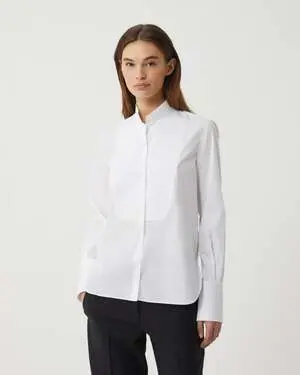 Veronica De Piante Ruby Cotton Poplin Shirt - White
