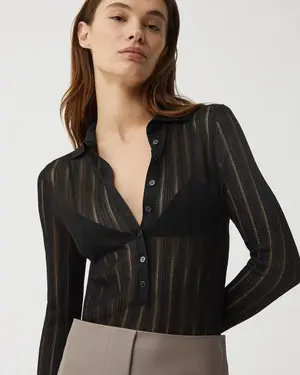 Veronica De Piante Lydia Silk Crepe Polo