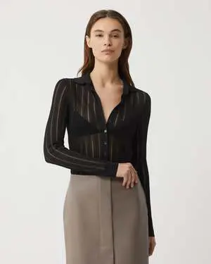 Veronica De Piante Lydia Silk Crepe Polo
