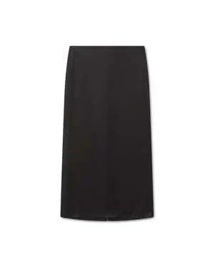 Veronica De Piante Bianca Skirt In Washed Silk