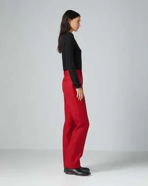 Veronica De Piante Mick Wool Twill Trousers - Red