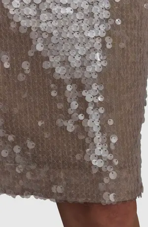 Donna Karan New York Sequin Pencil Midi Skirt