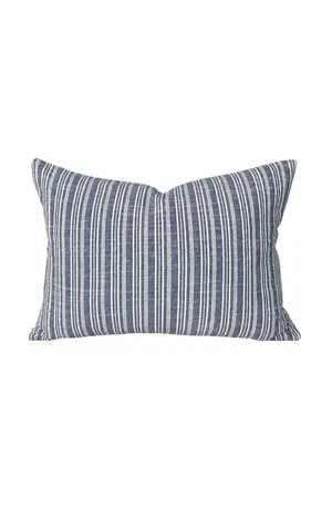 LINEN & JAMES Conrad | Coastal Blue Stripe Pillow Cover