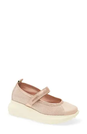 WONDERS Mesh And Leather Platform Flats - Palo/ Rame